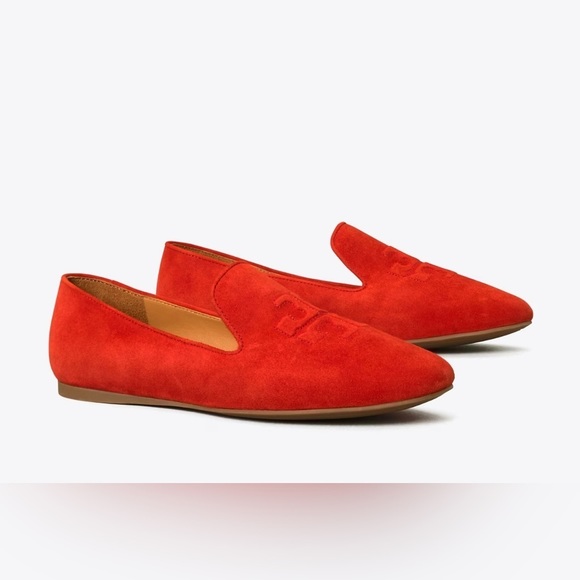 Tory Burch | Shoes | Tory Burch Ruby Smoking Slipper Flats In Triple Red | Poshmark